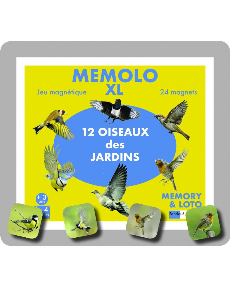 MEMOLO OISEAUX DES JARDINS-On achète Français